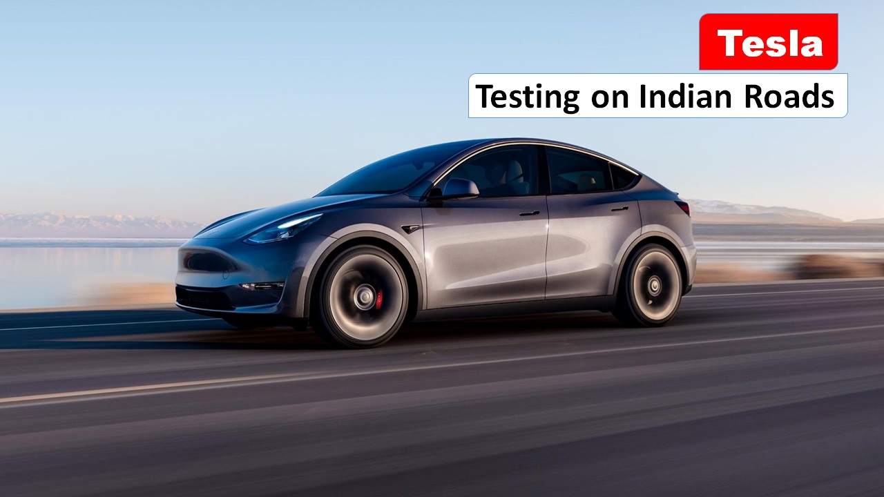 Tesla Model Y Spotted Testing on Indian Roads